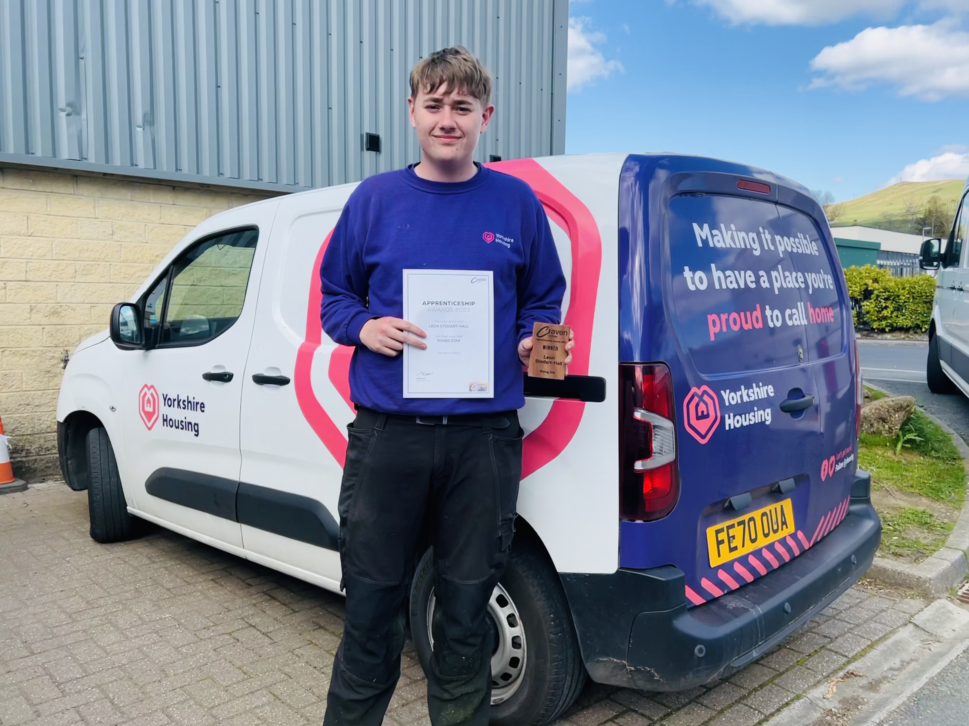 Yorkshire Housing Apprentice Scoops Rising Star Award